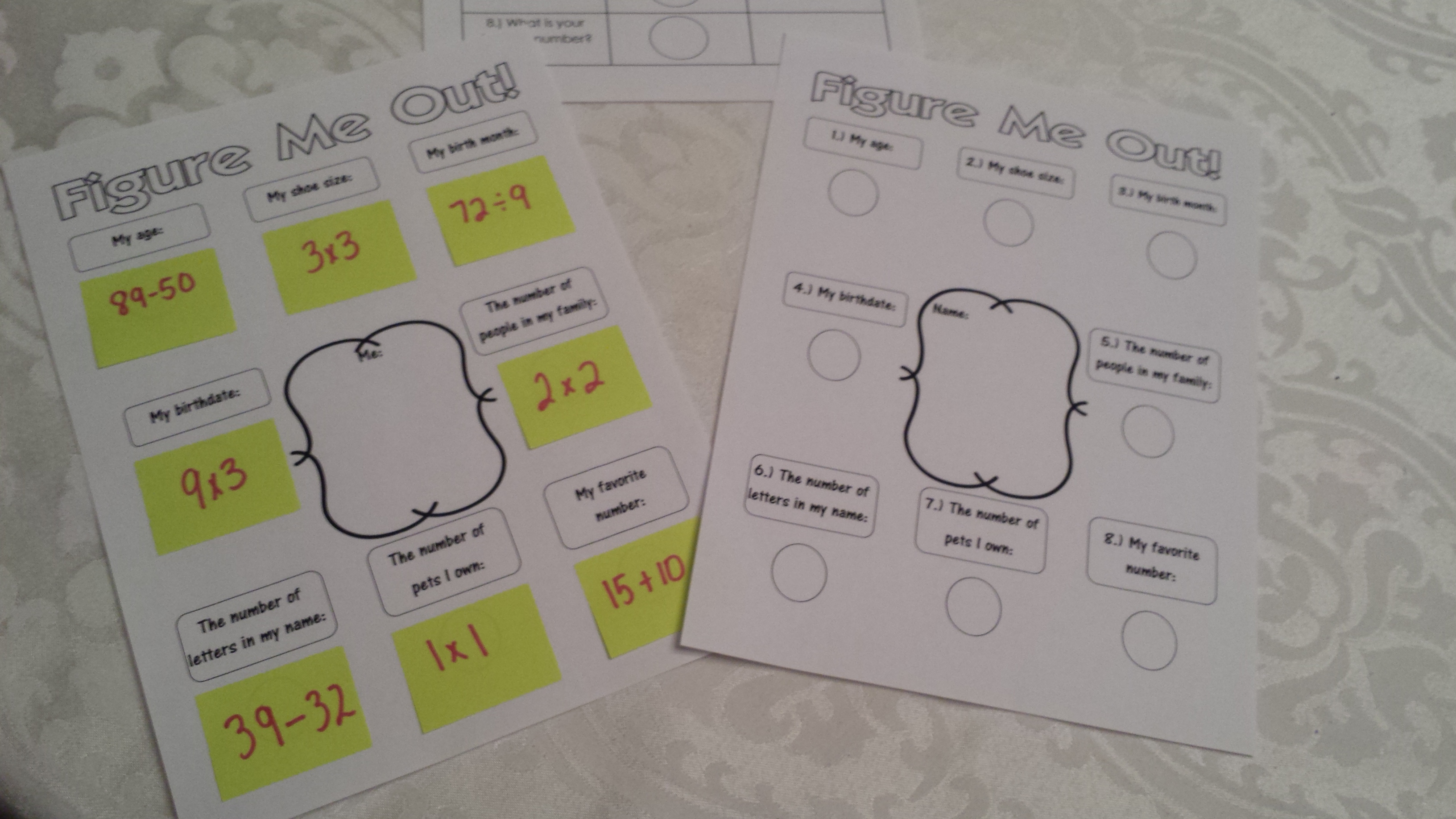 Figure Me Out Math Activity Teaching Heart Blog Teaching Heart Blog