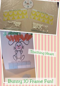 Bunny Time Ten Frame! (Free Printables) – Teaching Heart Blog